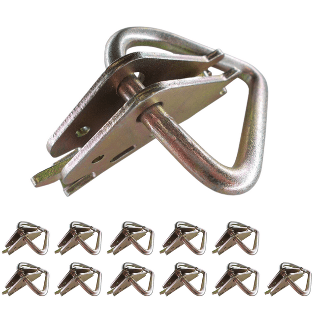 12 Pack E Track 2" D Ring Tie Down Fitting for Enclosed Trailer Tie ...