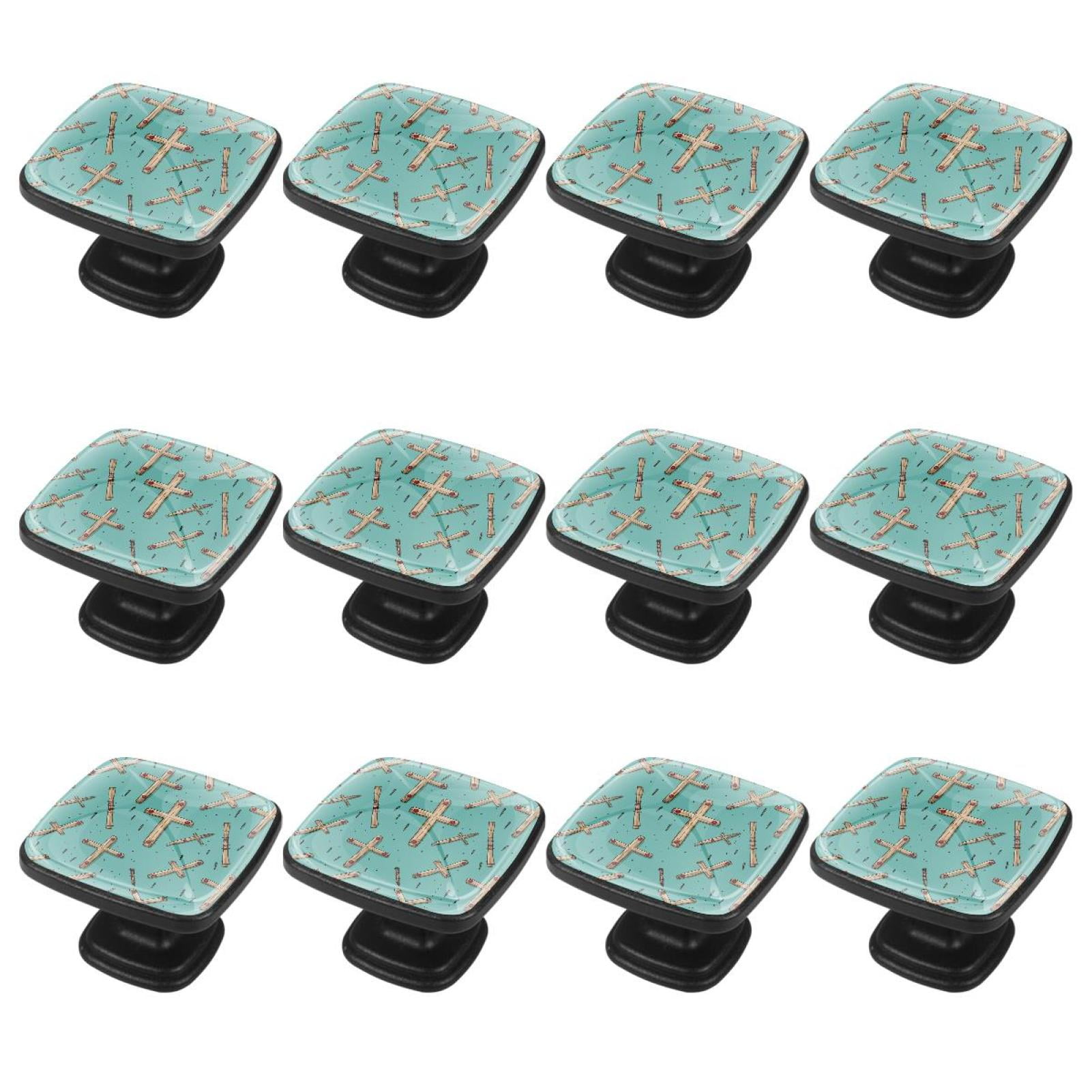 12 Pack Easter Cross Square Cabinet Knobs Kitchen Cabinet Pulls ...