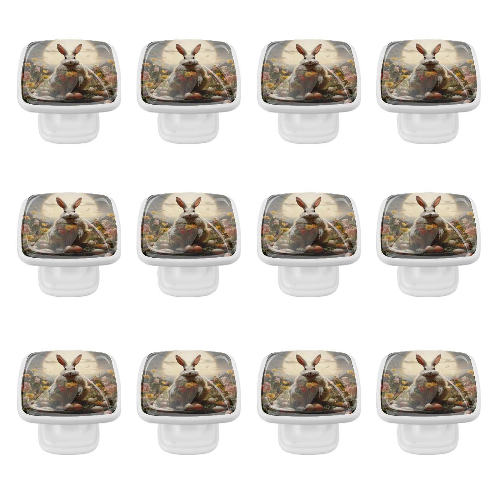 12 Pack Easter Kitchen Cabinet Square Knob Cabinet Hardware for Dresser ...
