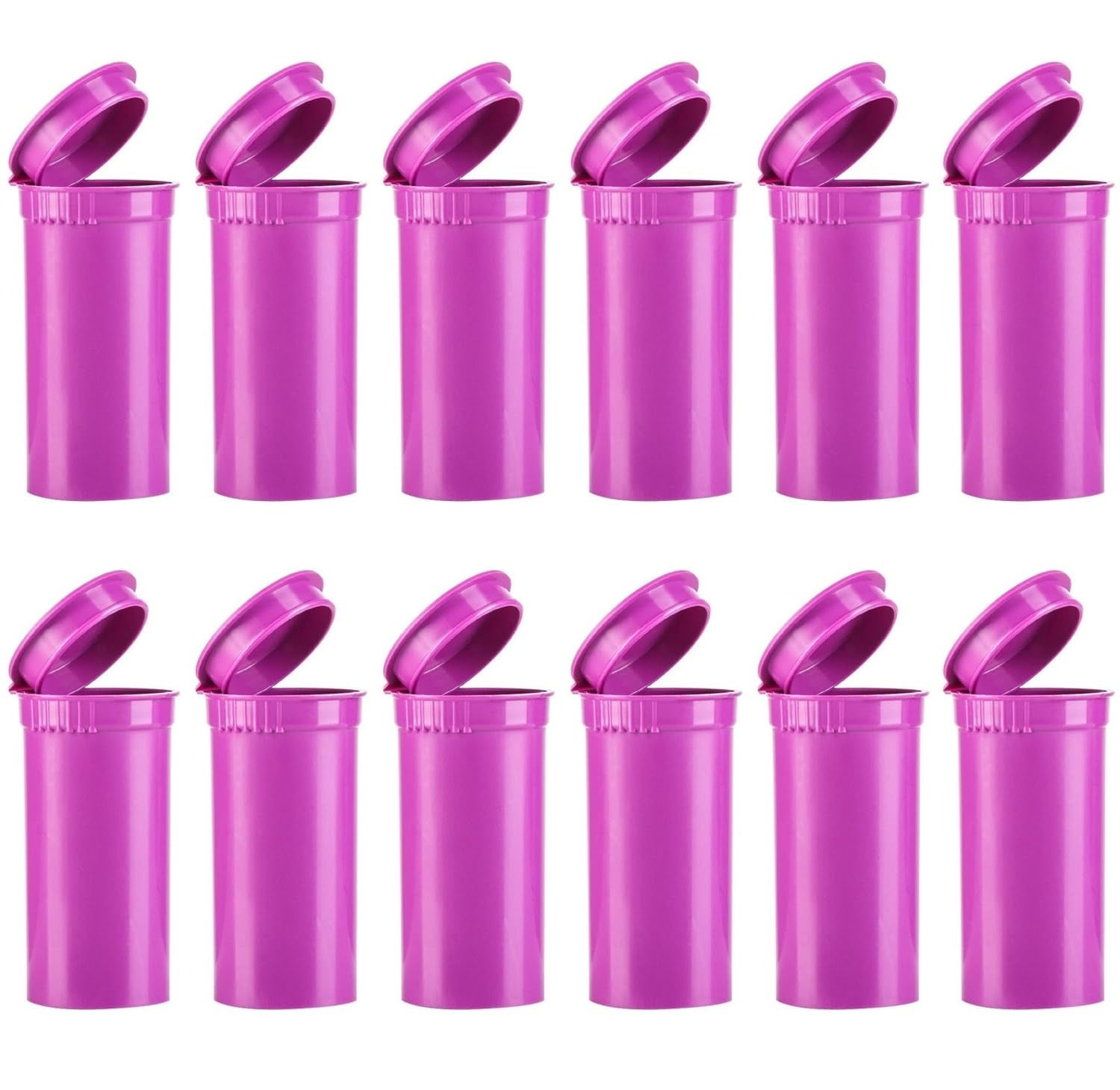 12 Pack Empty Plastic Pill Bottles with Caps, Airtight Multi-Purpose 13 ...