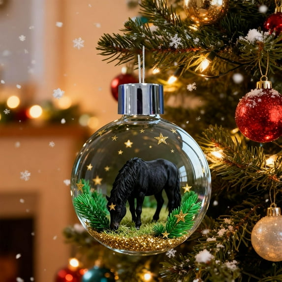 12-Pack Equestrian Horse Christmas Ornament Collection - 3-Inch ...