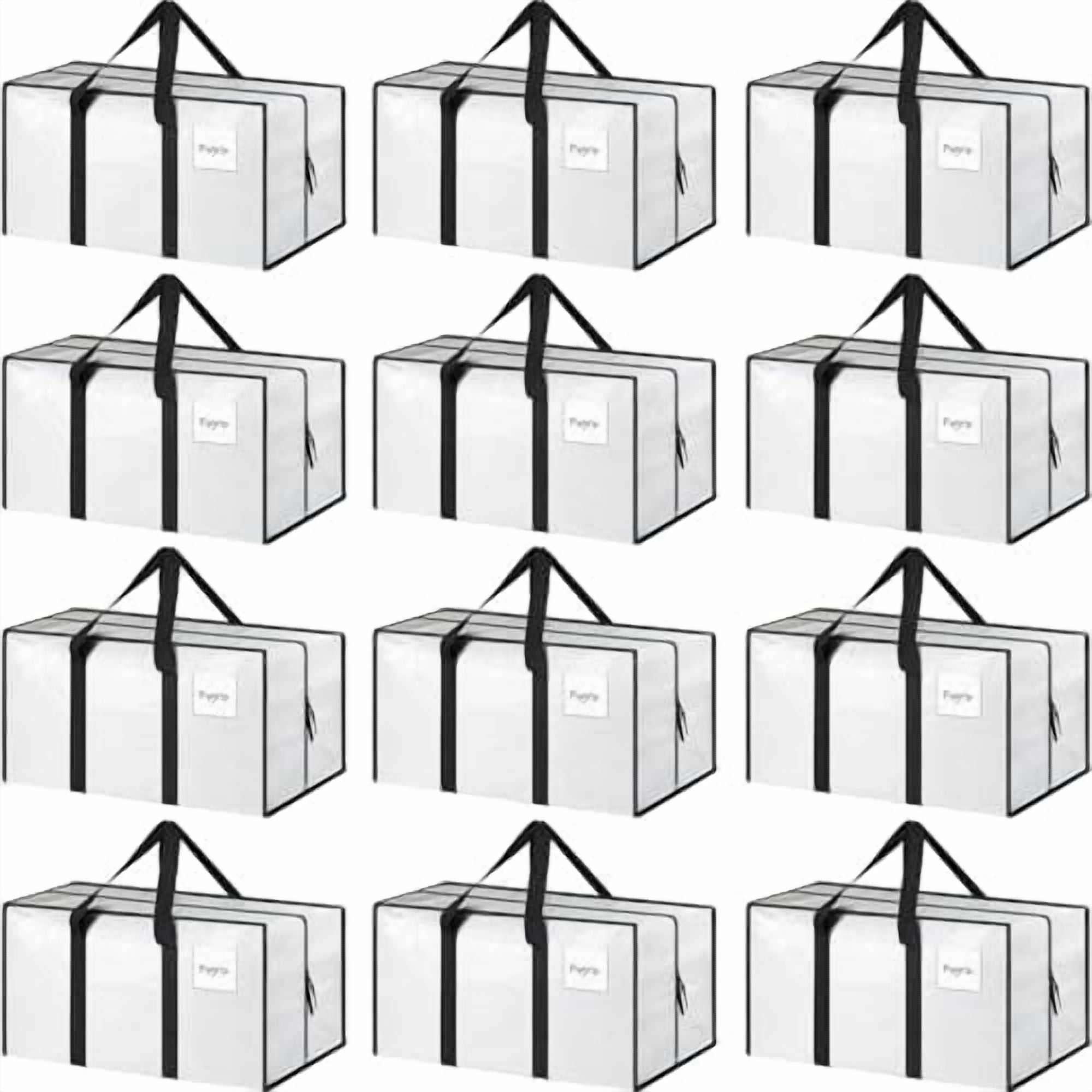 12 Pack Extra Heavy Duty Large Moving Bags with Strong Zipper ...