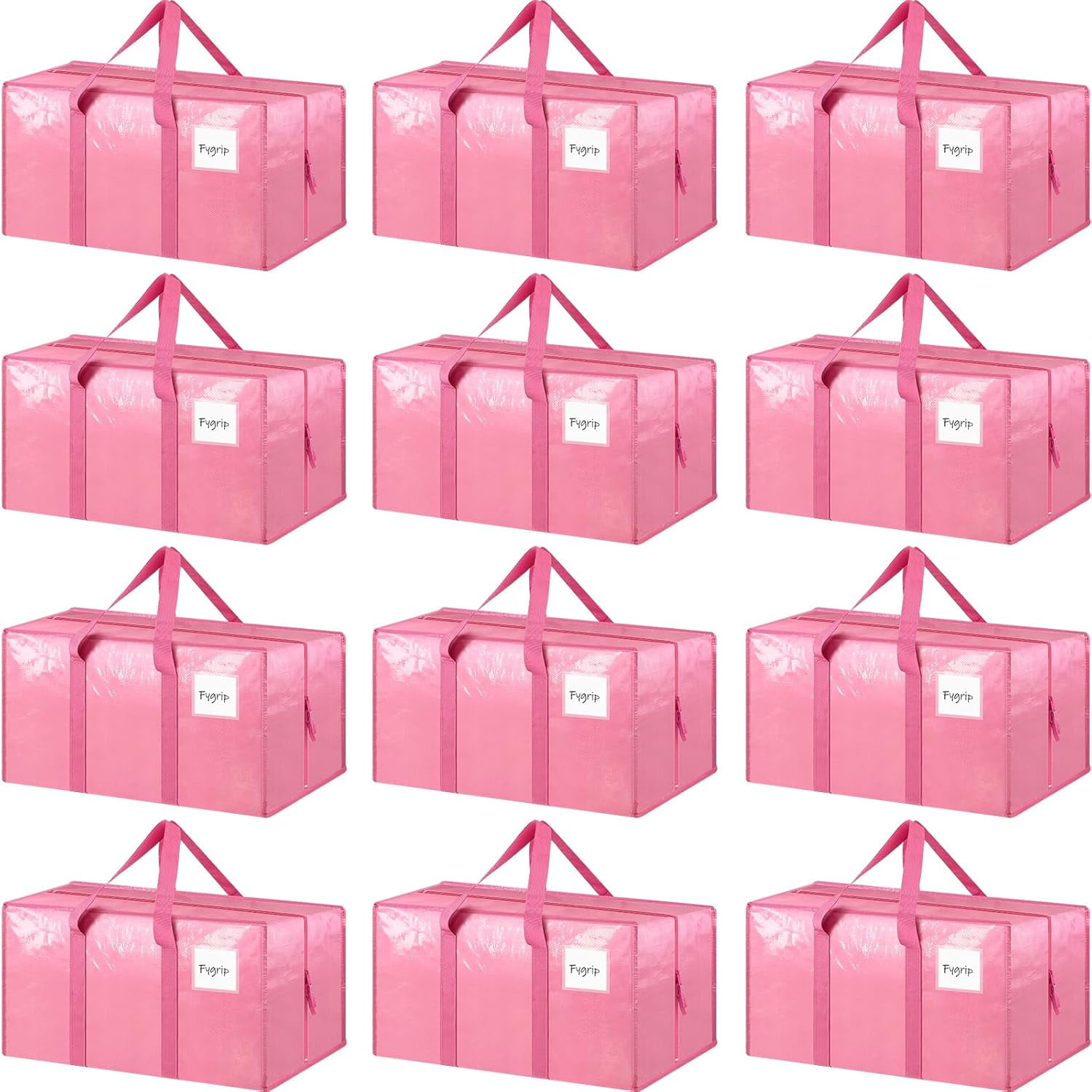12 Pack Extra Heavy Duty Large Moving Bags with Strong Zipper ...