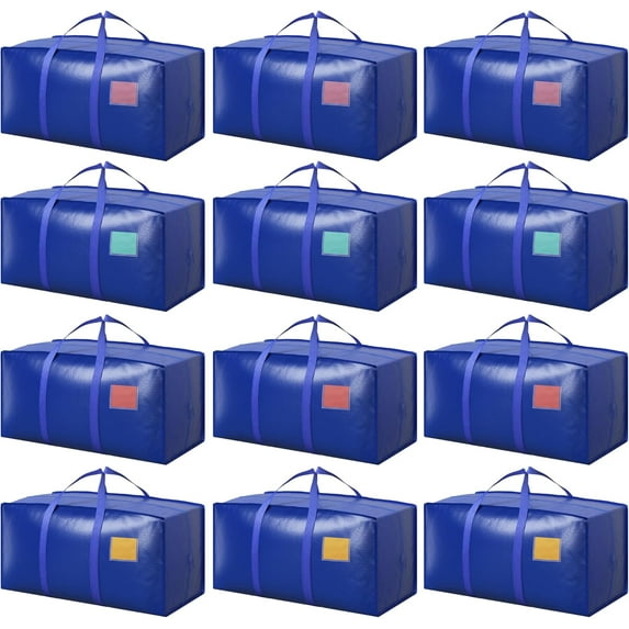 12 Pack Extra Large Heavy Duty Moving Bags with Reinforced Zipper ...