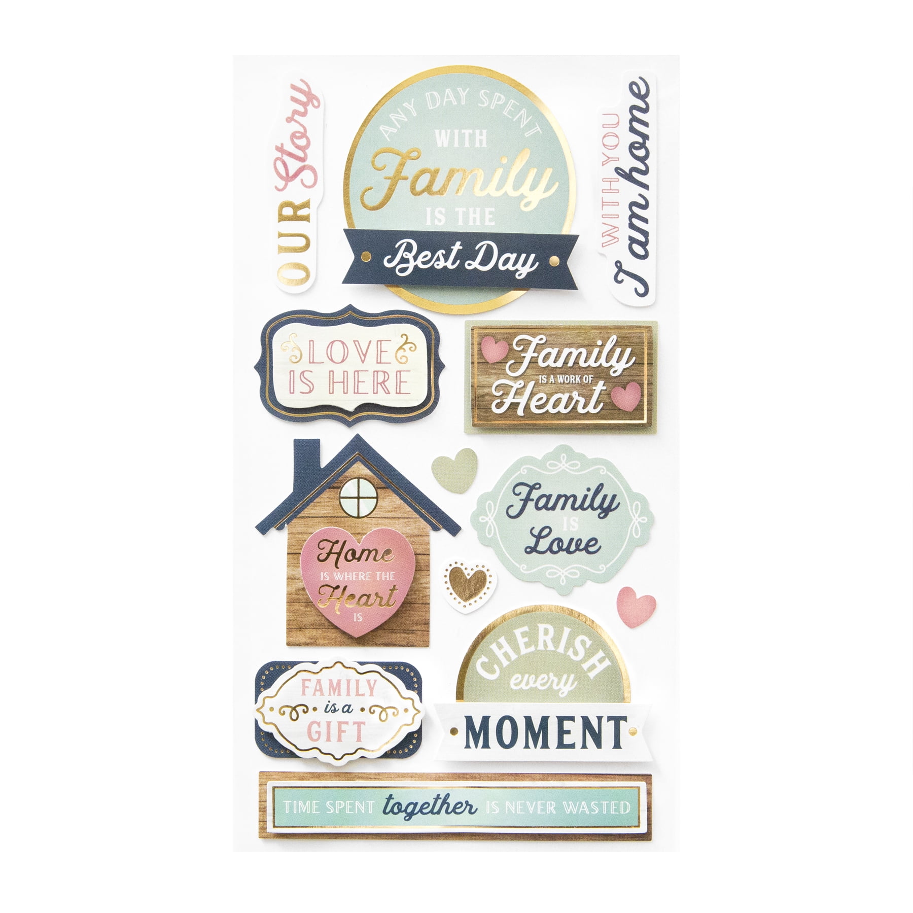 12 Pack: Family Pack Dimensional Stickers by Recollections™ - Walmart.com