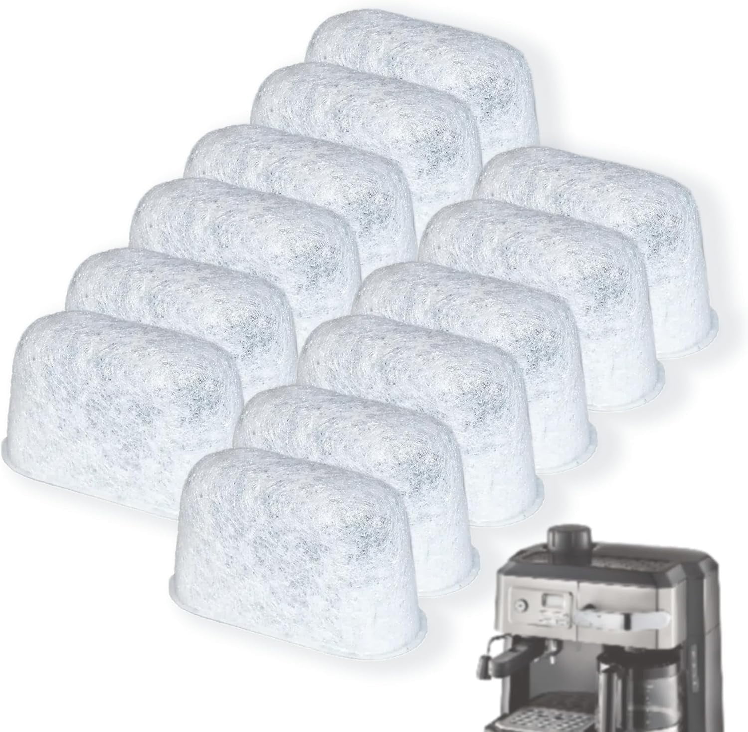 12 Pack - Filter Replacement for Delonghi Water Filter 7313285779, Fits ...