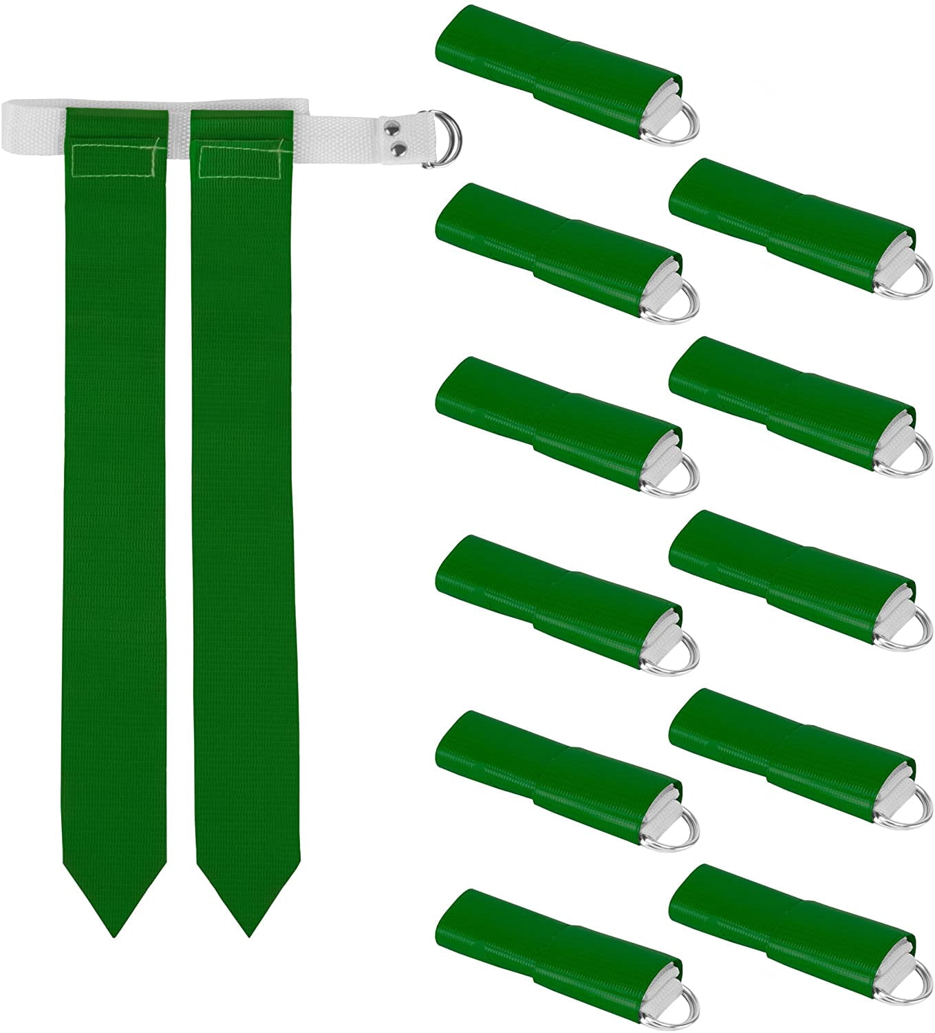 12-Pack Flag Football Team Set - 12 Belts with 24 Flags, Accessories ...