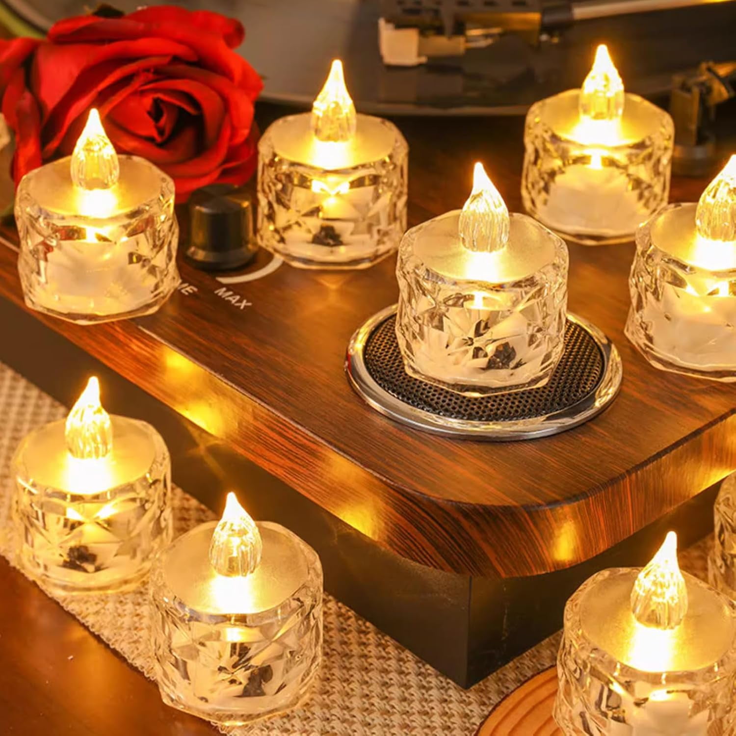 12 Pack Flameless Battery Operated Candle, Tea Lights Battery Operated ...