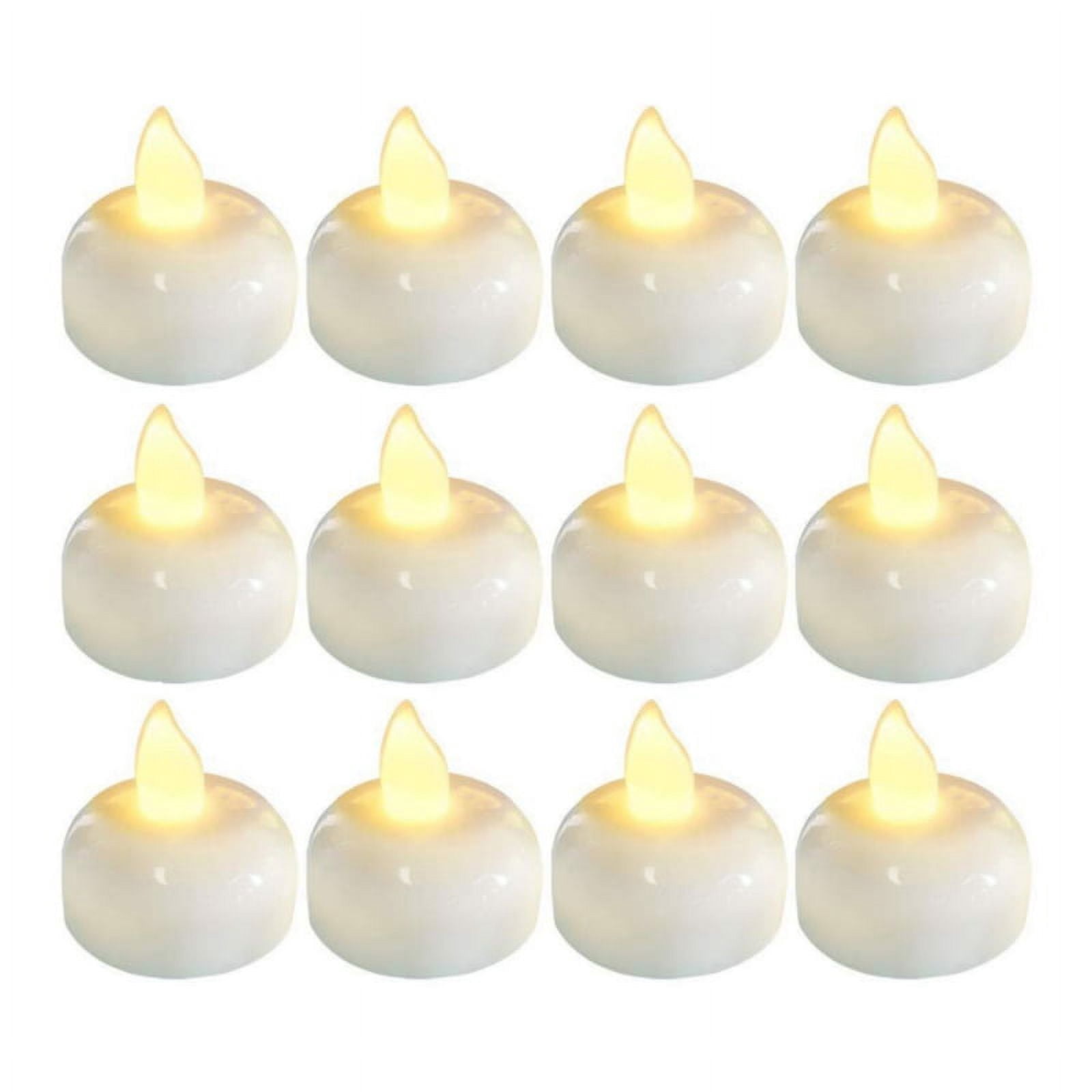 12 Pack Flameless Floating Candles, Waterproof Battery Operated LED ...