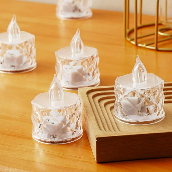 12 Pack Flameless LED Tea Lights Candles,for Halloween Christmas Home ...