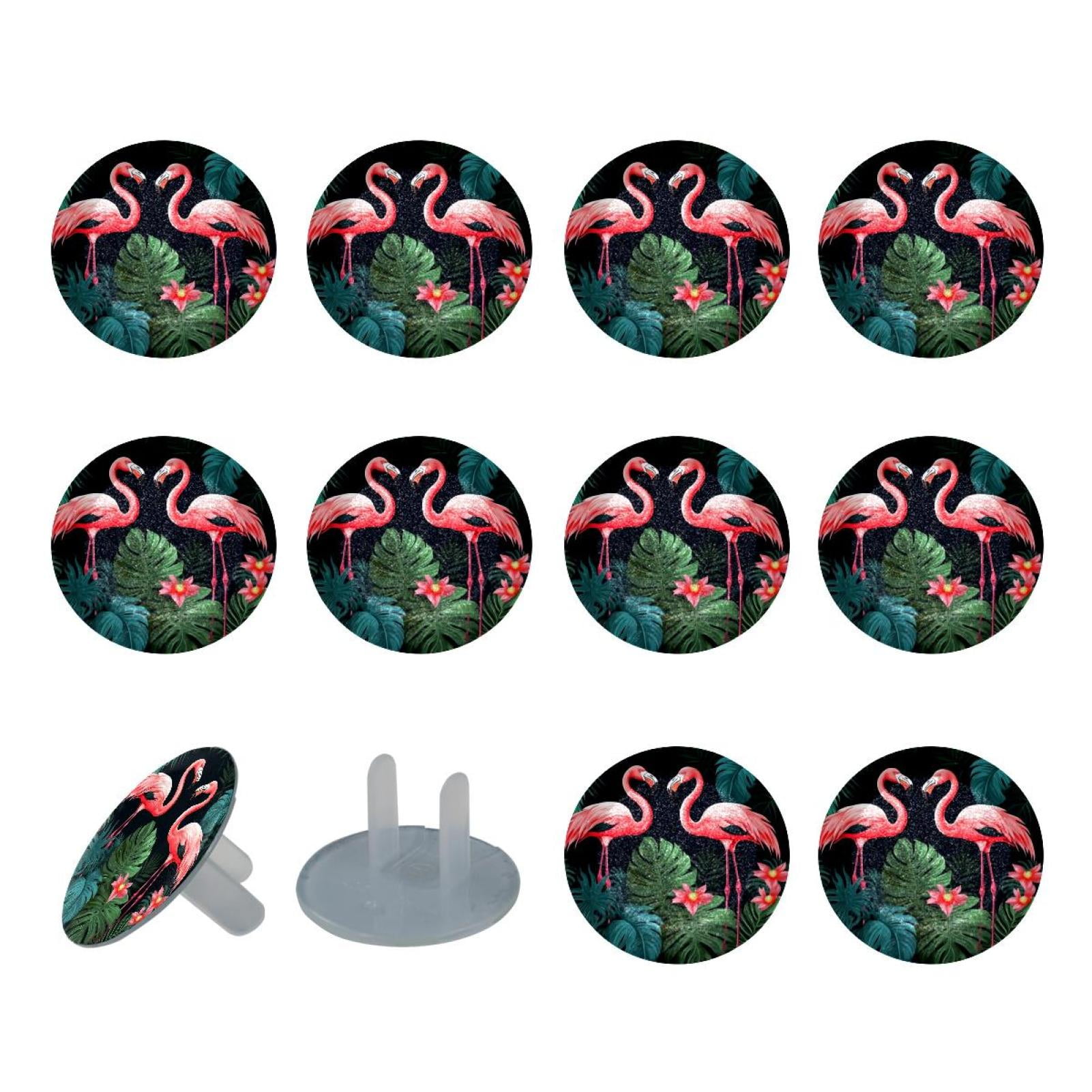 12 Pack Flamingo Rainforest Outlet Covers Baby Proofing | Safe Electric ...