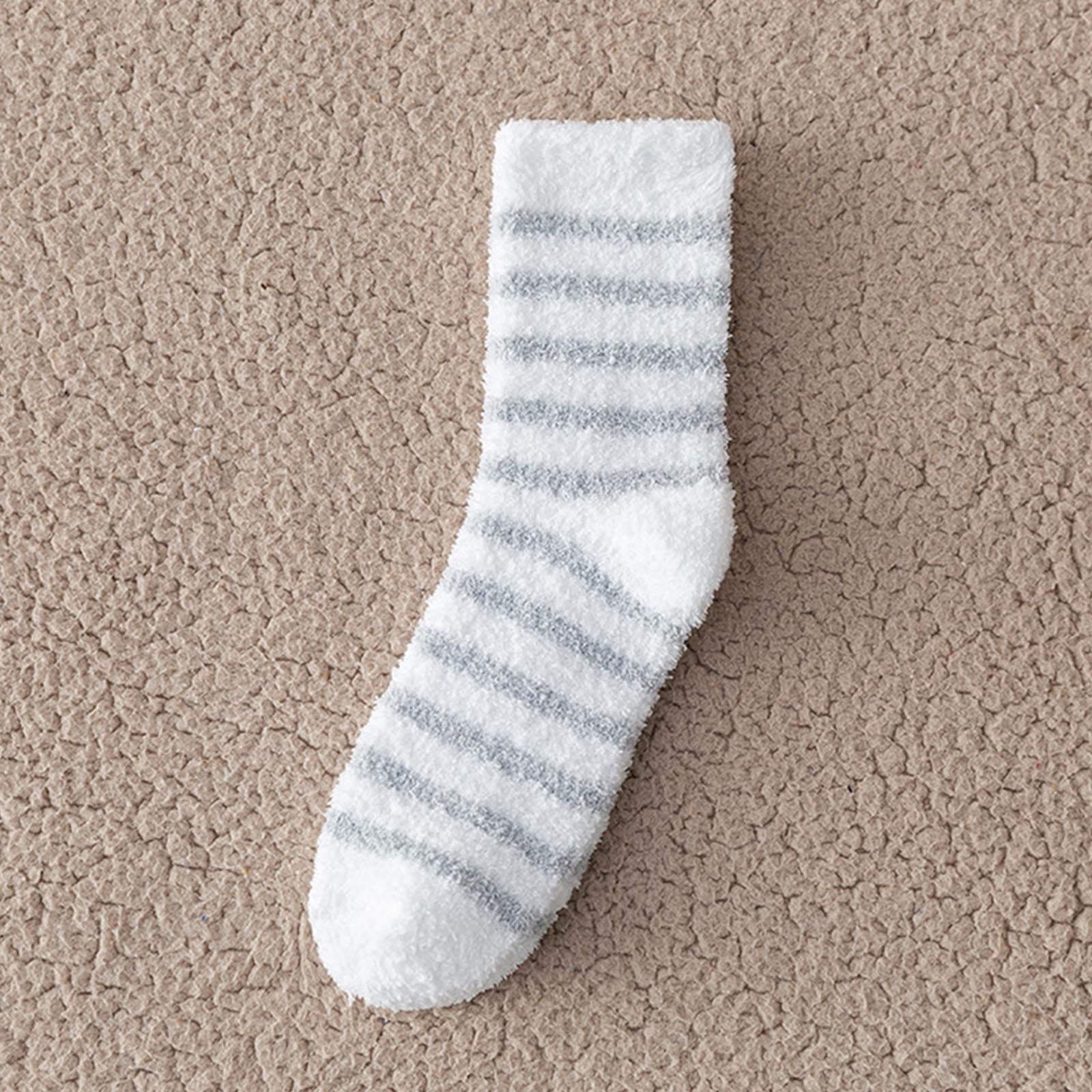 12 Pack Fleece Ankle Socks for Men Thicken Casual Stripe Printed ...