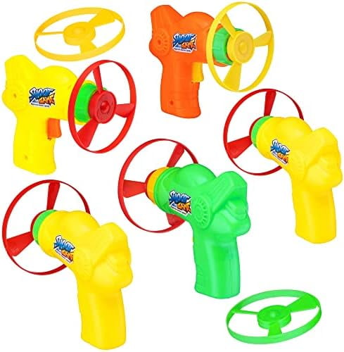 12 Pack Flying Disc Shooters for Kids, Interactive Cat Fetch Spinning ...