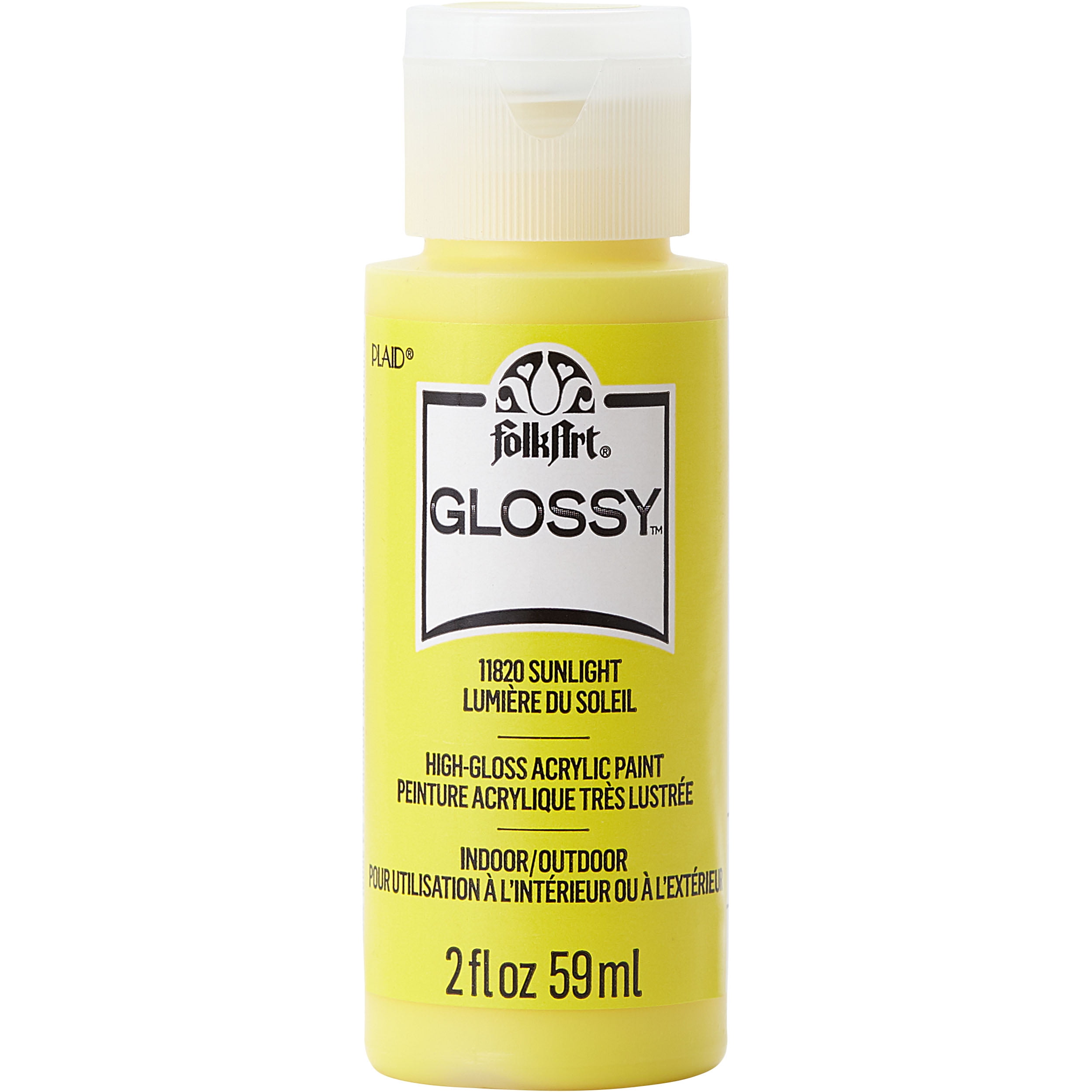 12 Pack: FolkArt® Glossy™ High-Gloss Acrylic Paint - Walmart.com