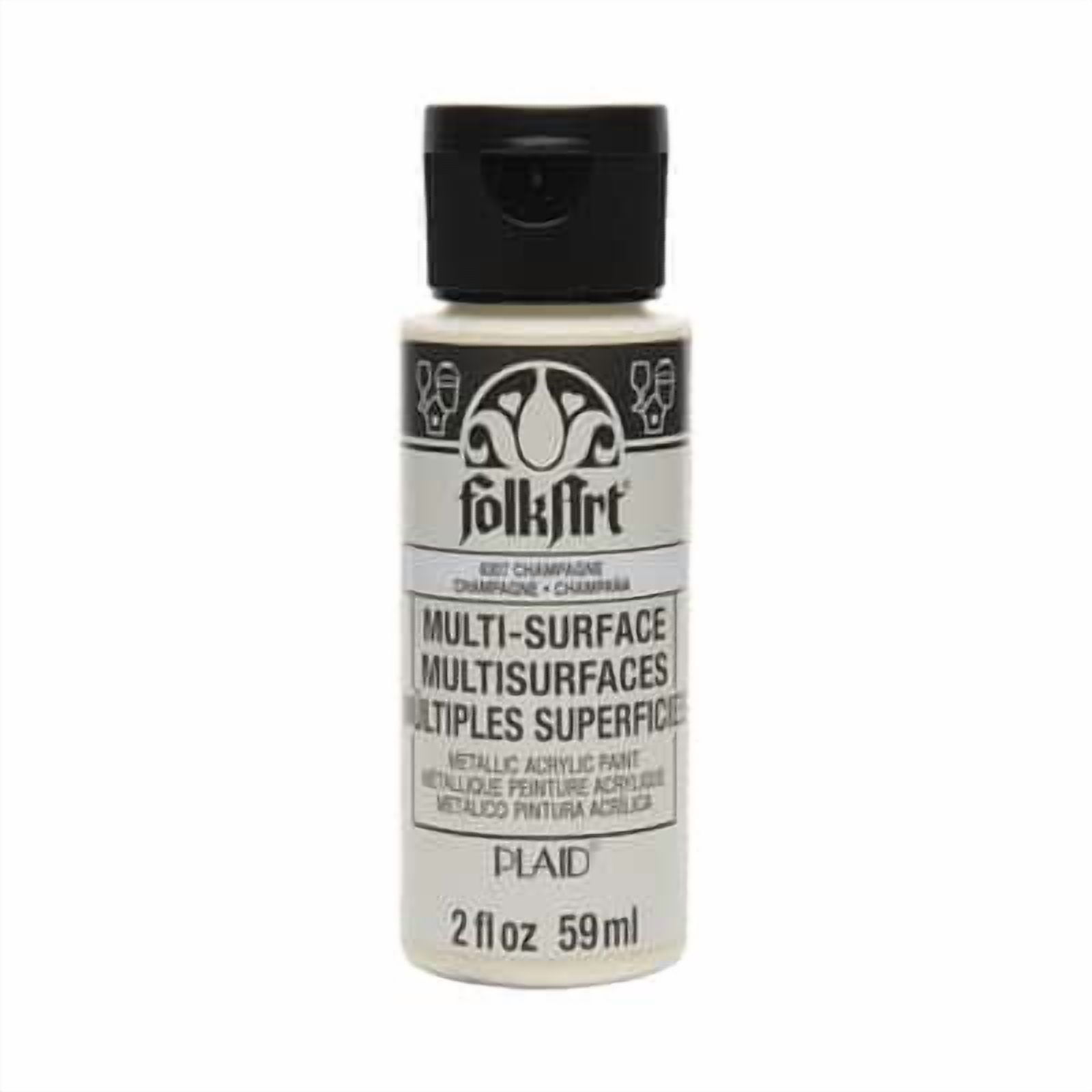 12 Pack: FolkArt® Multi-Surface Metallic Acrylic Paint - Walmart.com