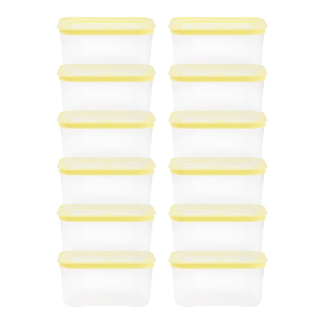 12 Pack Food Storage Containers with Lids, Plastic Meal Prep Food ...