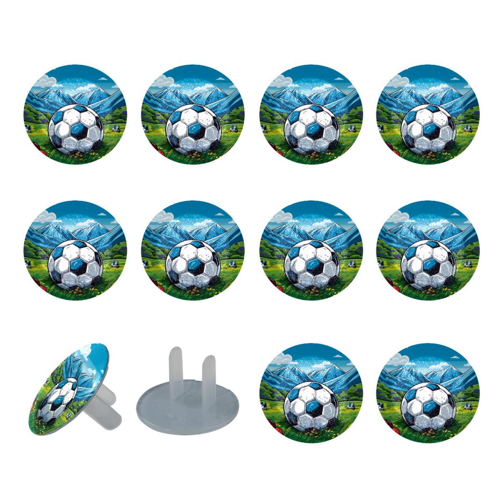 12 Pack Football Soccer Outlet Covers Baby Proofing Socket Protectors ...