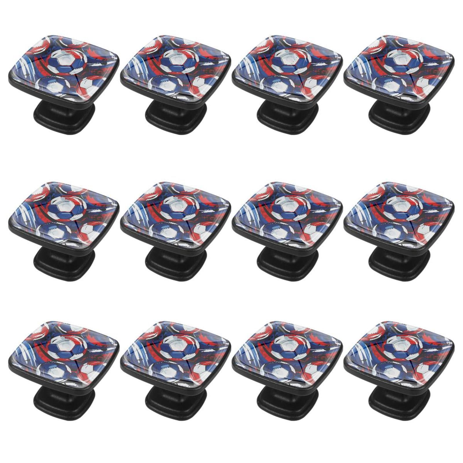 12 Pack Football Soccer Square Cabinet Knobs Kitchen Cabinet Pulls ...