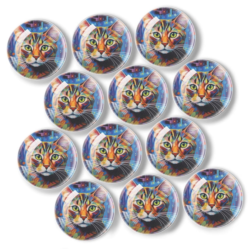 12 Pack Fridge Magnets Refrigerator Magnets, Magnetic Stickers for ...