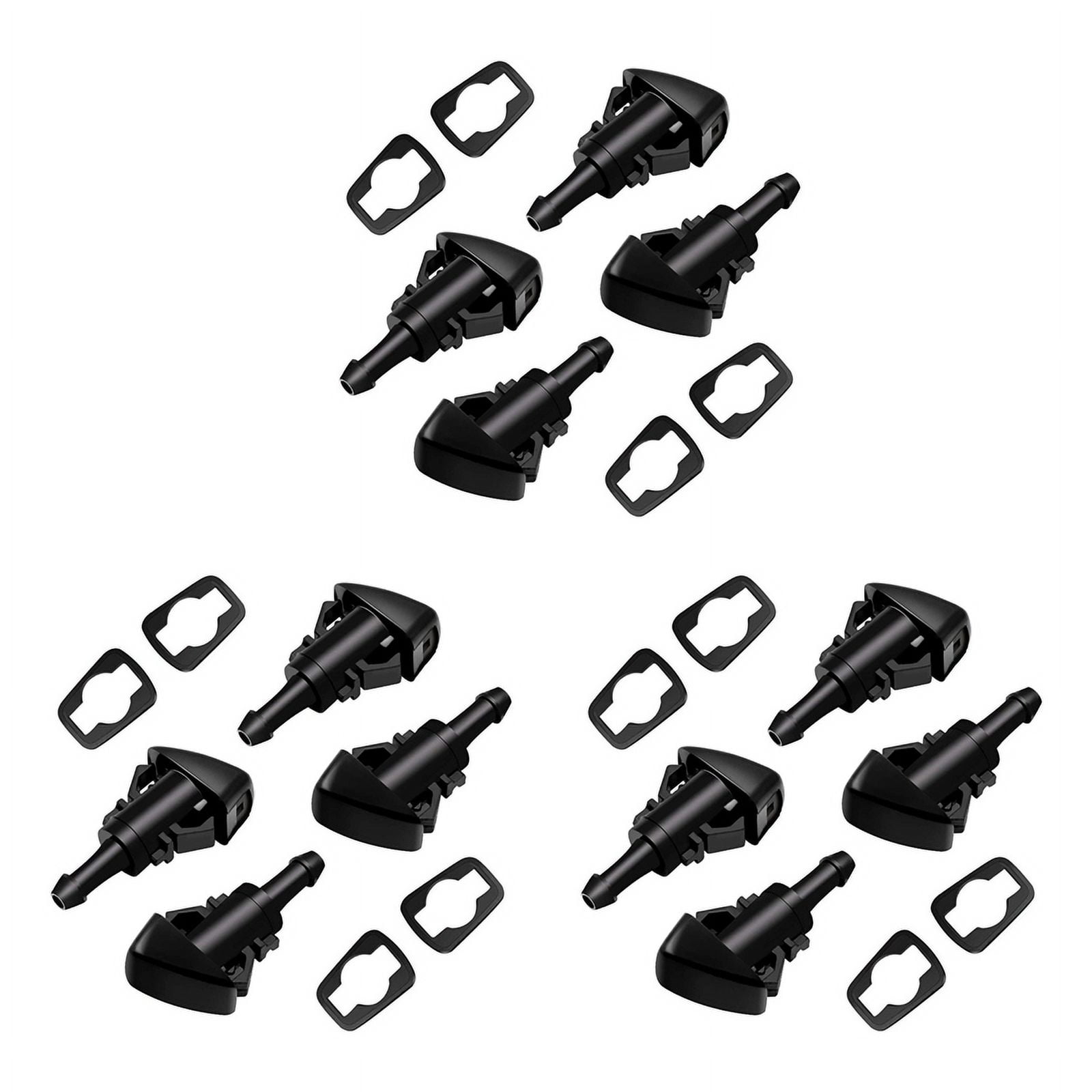 12 Pack Front Windshield Washer Nozzles Wiper Kit Replacement for Ram ...
