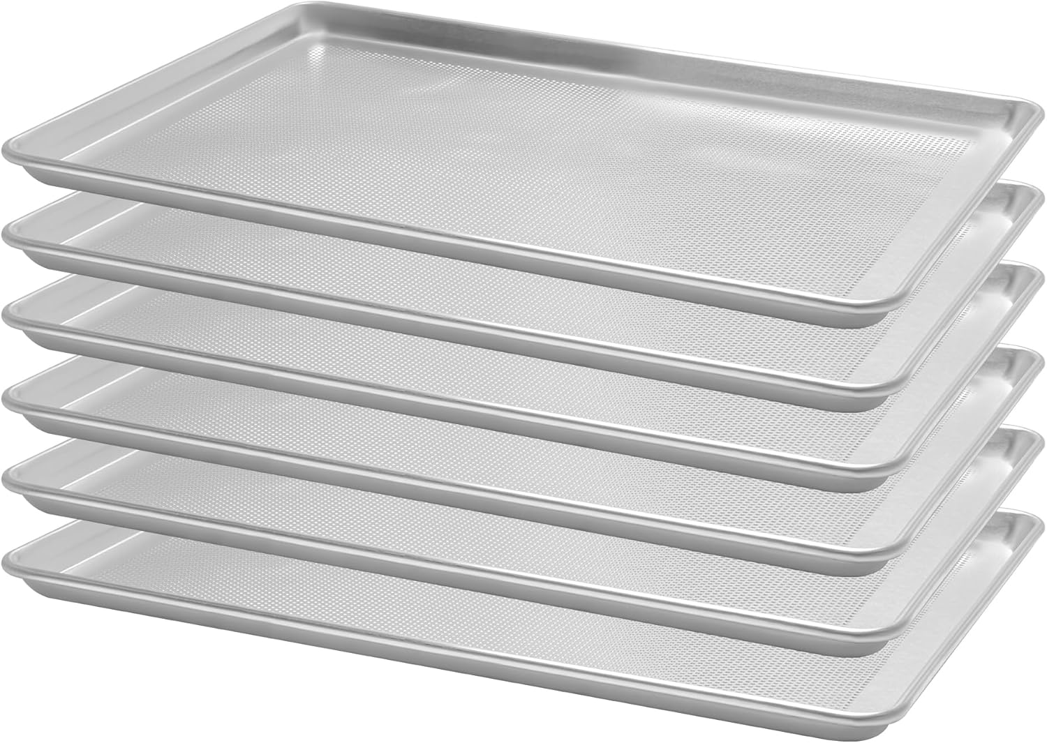 12 Pack Full Size Baking Sheet Pan Aluminum Commercial Pan for Oven ...