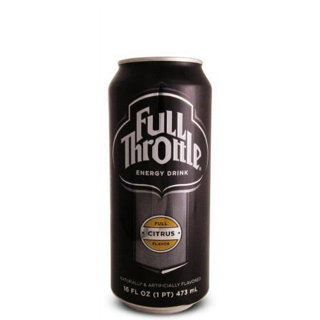 Full Throttle Citrus Energy Drink, 16oz - Case of 12 Pack by Full ...