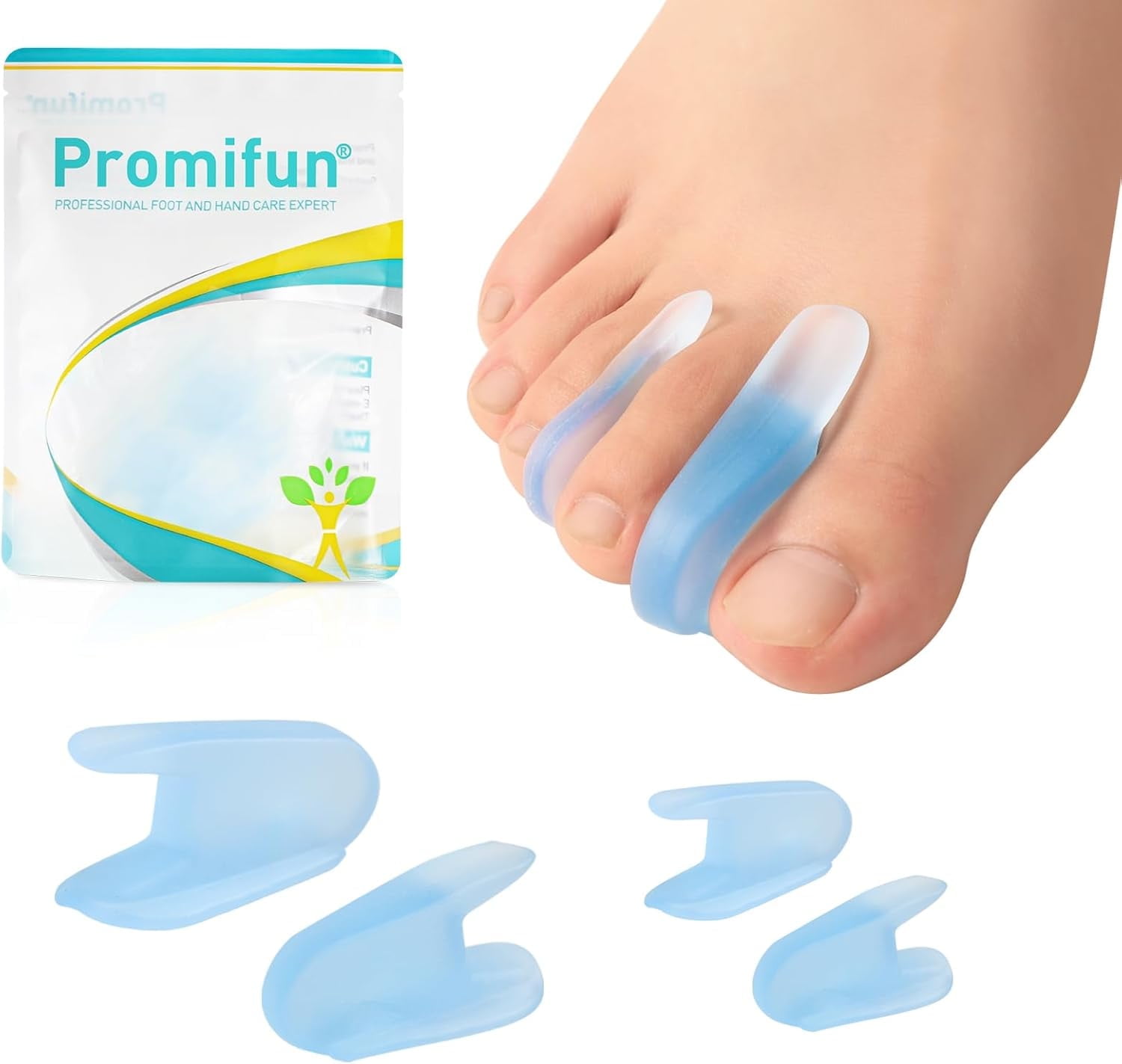 Promifun 12Pack Gel Toe Separators - Bunion Pads – Toe Spacers for ...