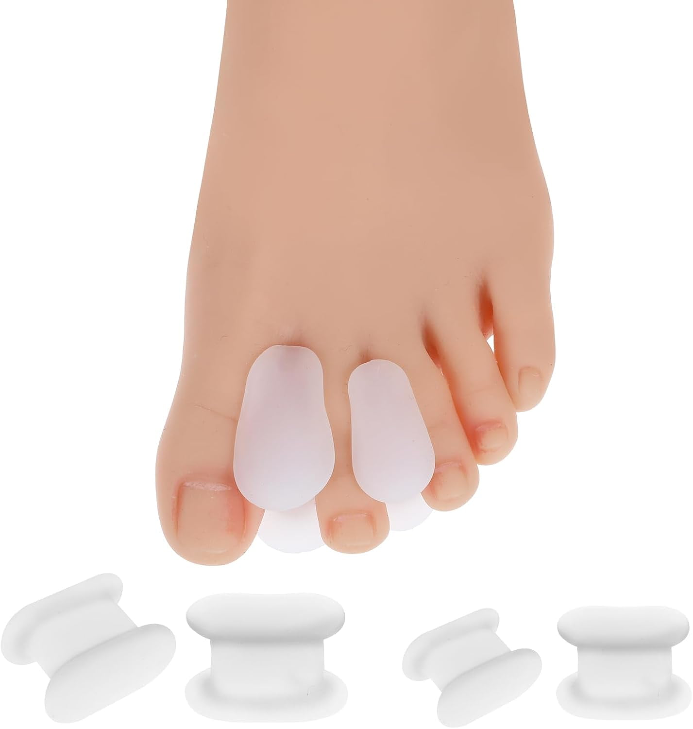 12 Pack Gel Toe Spacers, Toe Separators for Women Men Bunion Corrector ...