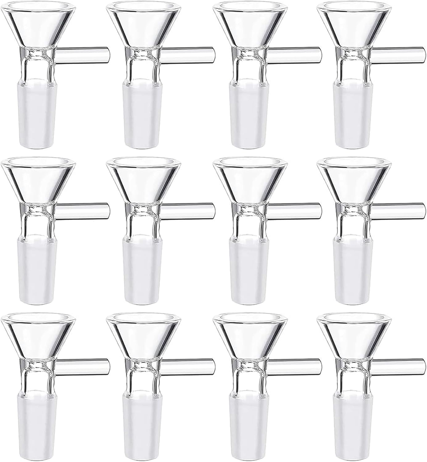 12 Pack of Glass Filter Funnel,Small Glass Funnels with 14Mm Glass Tube ...