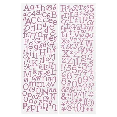 12 Pack: Glitter Script Alphabet Stickers by Recollections™ - Walmart.com