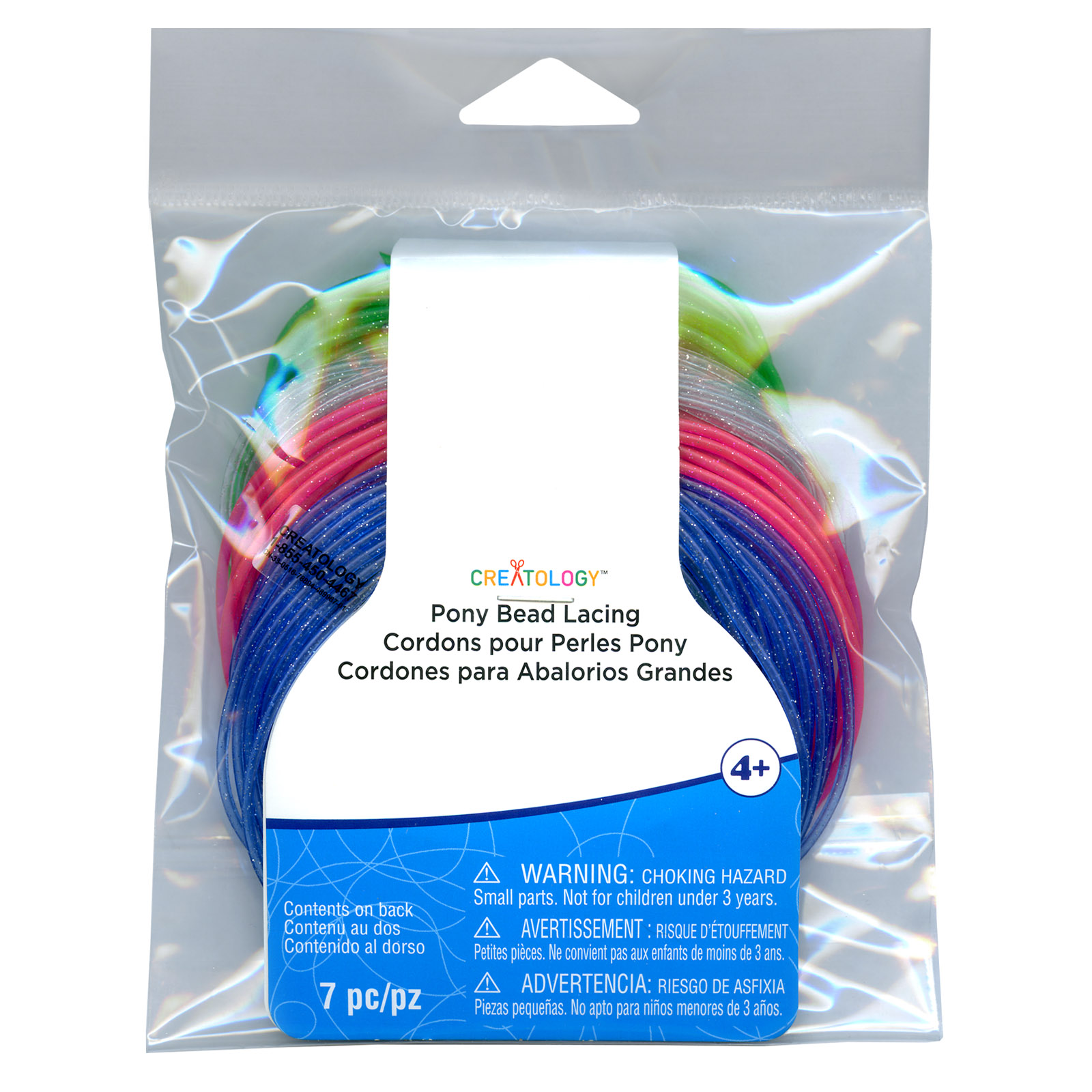 12 Pack: Glitter Pony Bead Lacing by Creatology™ - Walmart.com