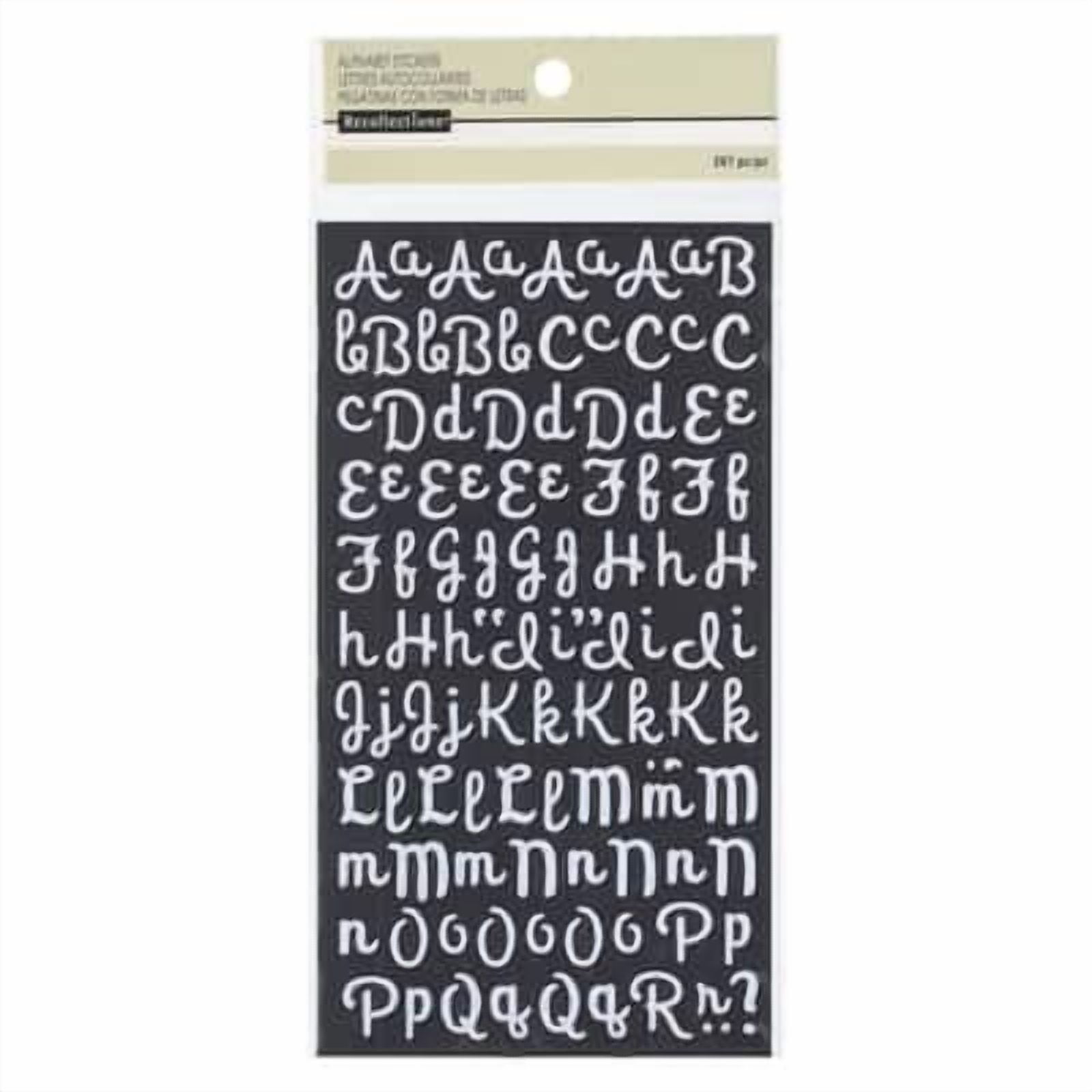 12 Pack: Glitter Script Alphabet Stickers by Recollections™ - Walmart.com