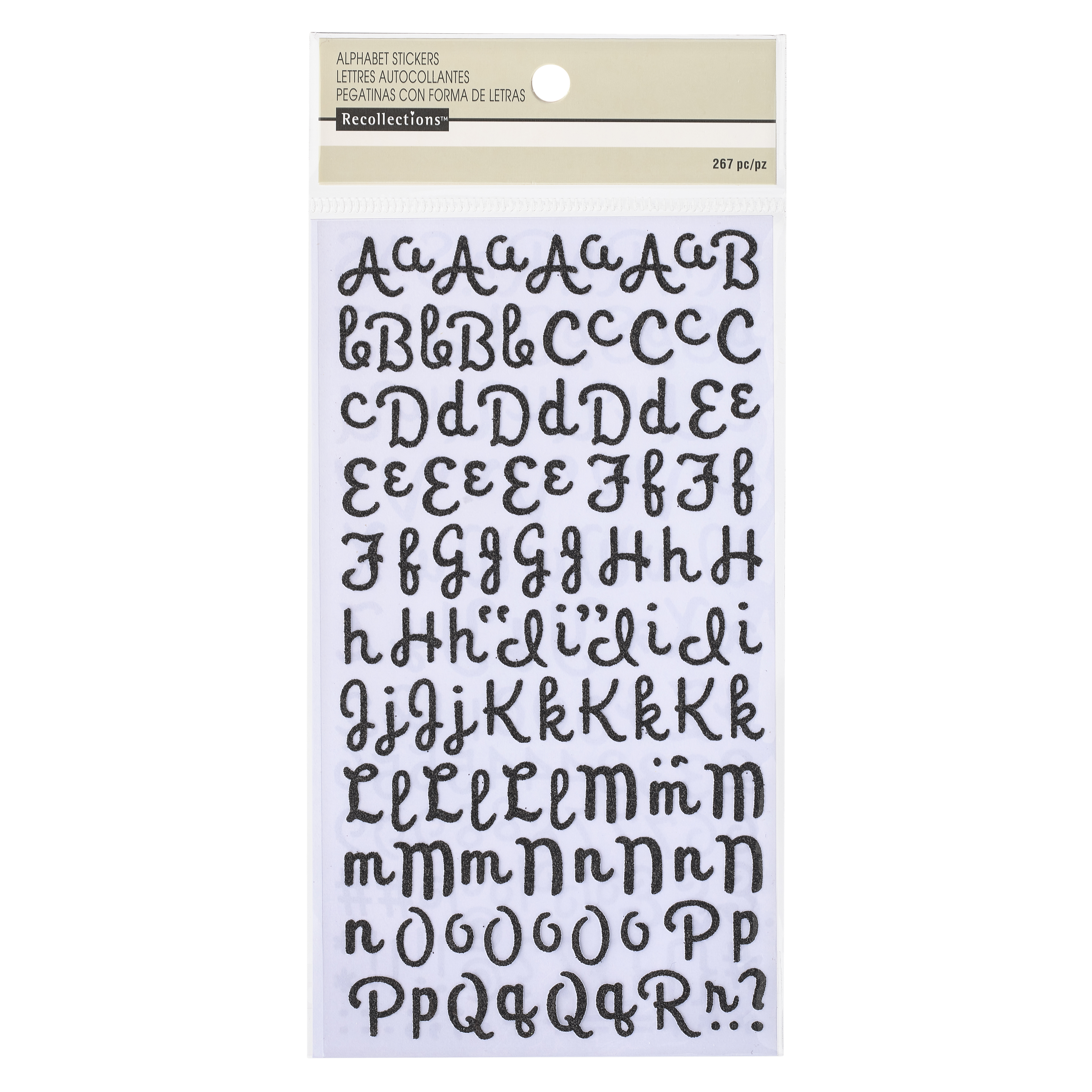 12 Pack: Glitter Script Alphabet Stickers by Recollections™ - Walmart.com