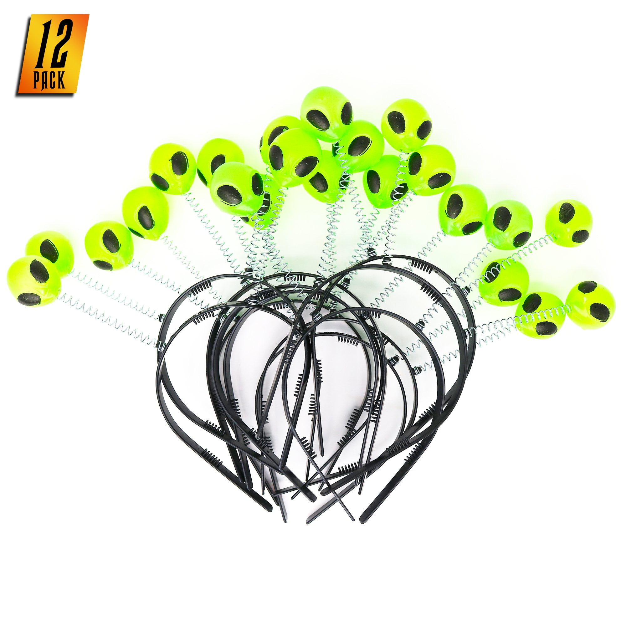 12 Pack Glow in The Dark Headband Aliens Boppers - Walmart.com