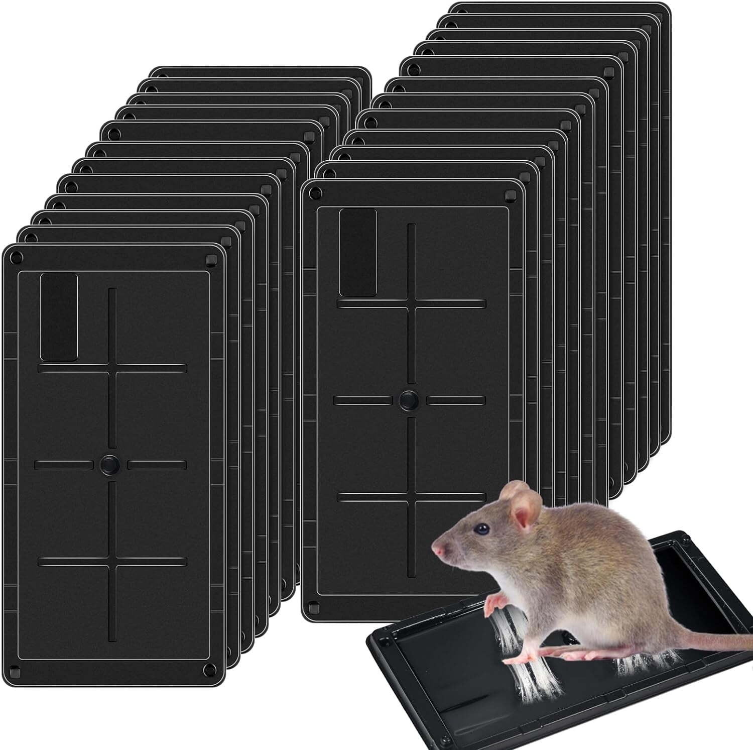 12 Pack Glue Traps for Mice Sturdy & Larger 5" x 10" 12 Pack Sticky ...