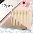 12 Pack Gold Ballpoint Pens, Metal Barrel with 1.0mm Black Ink ...