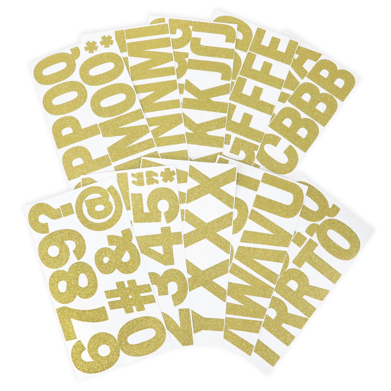 Recollections Gold Glitter Alphabet Stickers, 12 Pack - Walmart.com