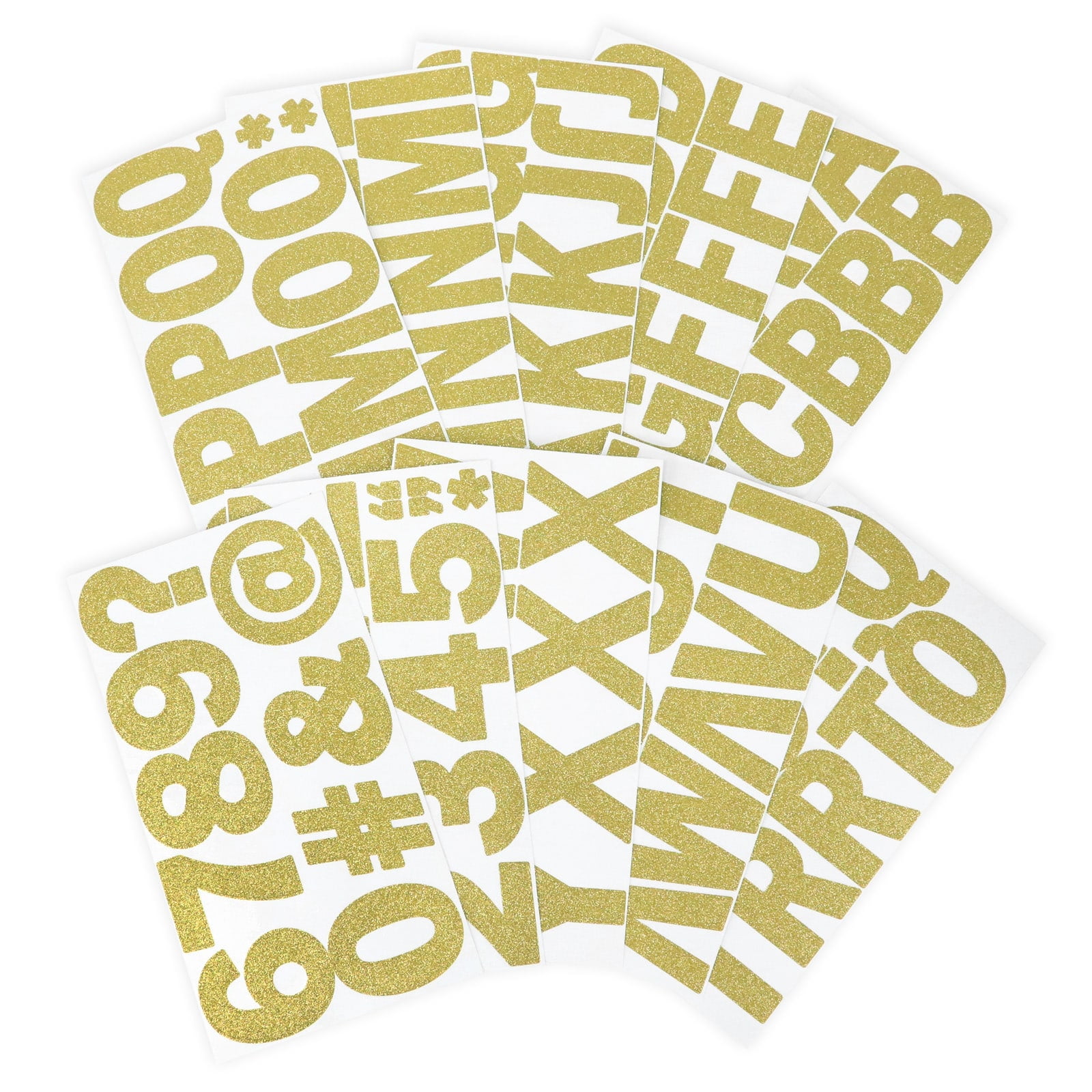 12 Pack: Gold Glitter Alphabet Stickers by Recollections™ - Walmart.com