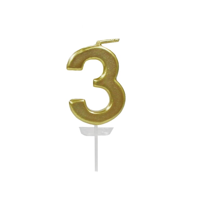 12 Pack: Gold Number Candle by Celebrate It - Walmart Business Supplies