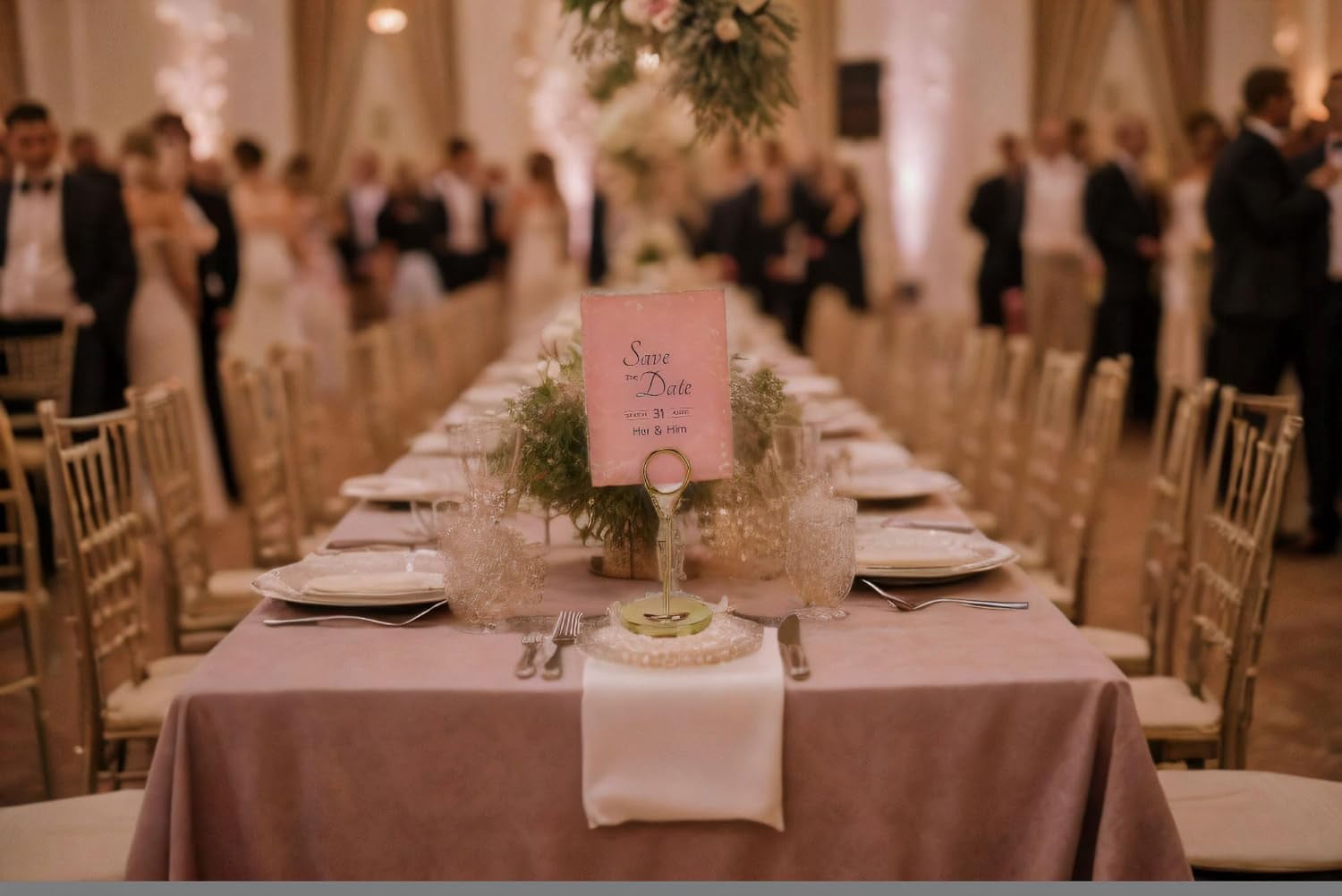 12-Pack Gold Premium Table Place Card Holders with Clip, Weighted Base ...