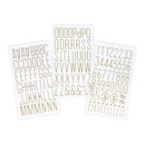 Recollections™ Gold Puffy Modern Alphabet Stickers, 12 Pack, Crafting ...