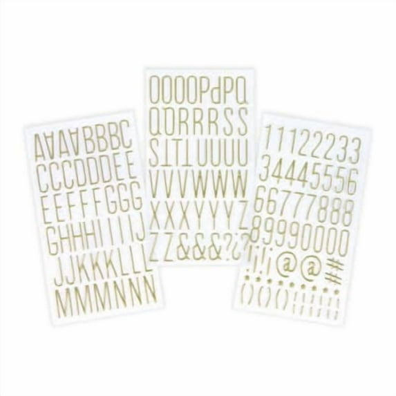 Recollections™ Gold Puffy Modern Alphabet Stickers, 12 Pack, Crafting ...