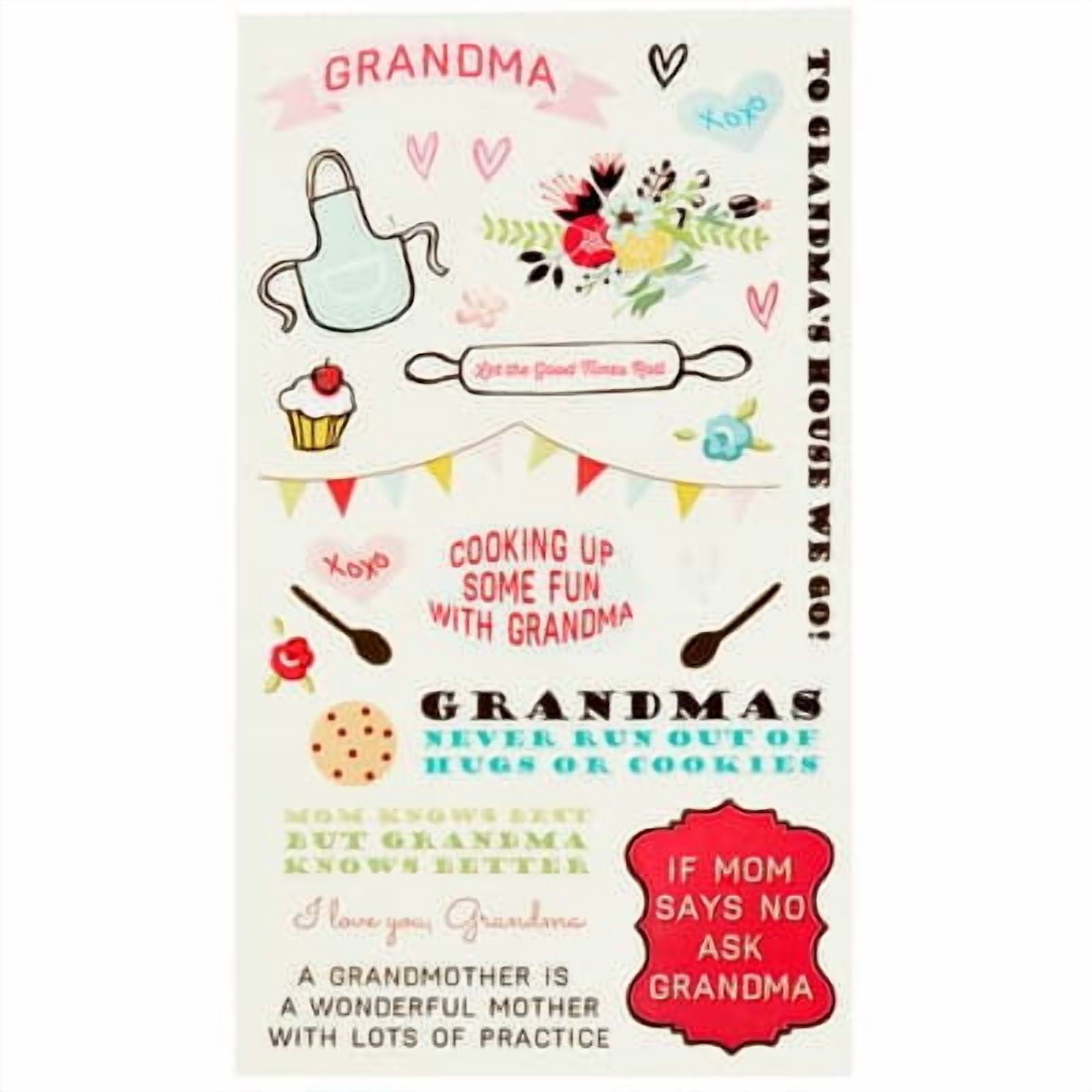 12 Pack: Grandma Themed Stickers by Recollections - Walmart.com