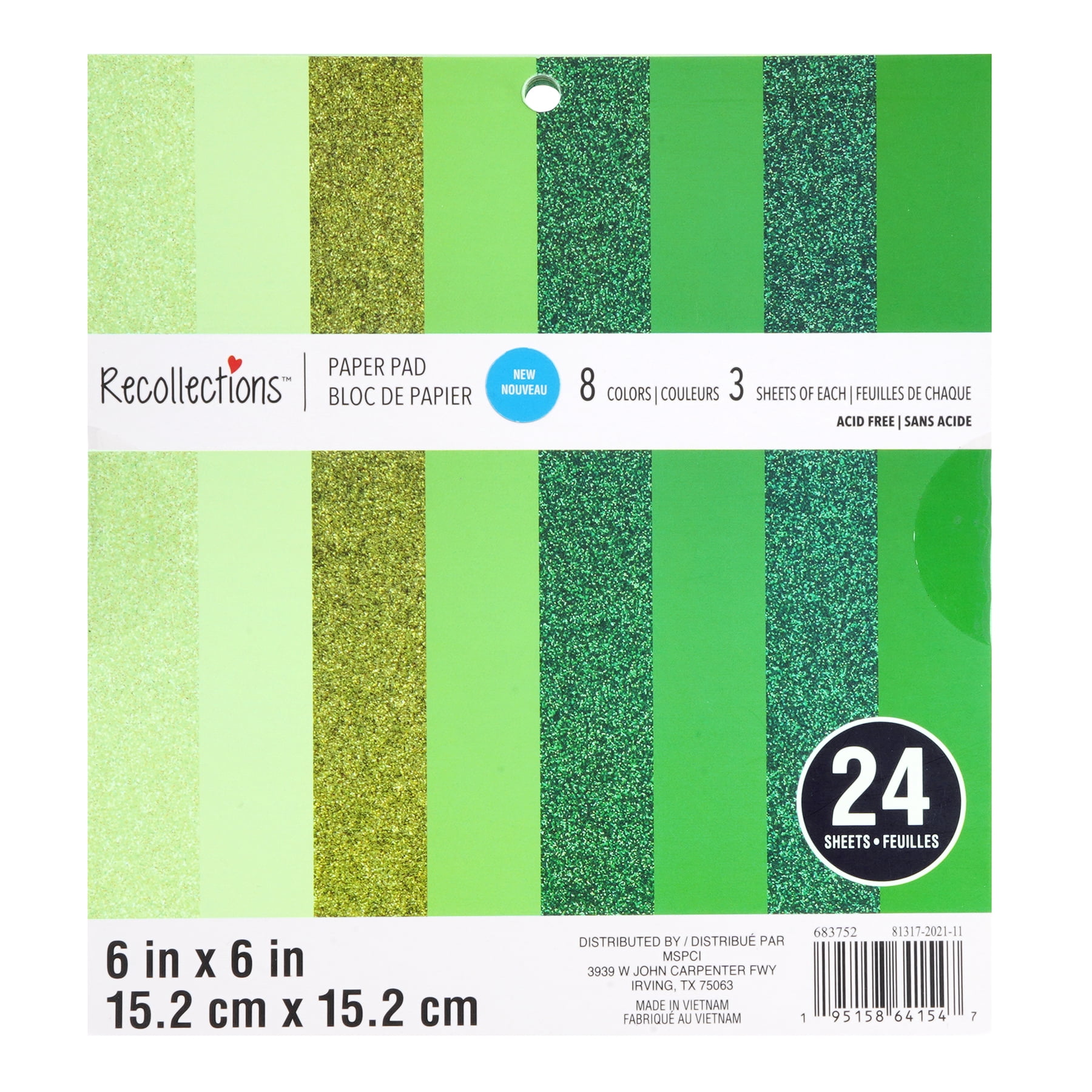 12 Pack: Green Paper Pad by Recollections™ - 6" x 6" - Walmart.com