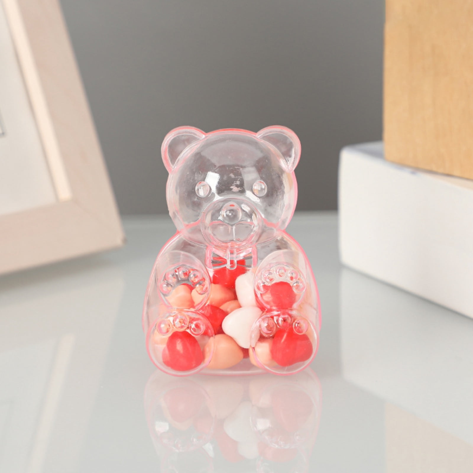 12 Pack Gummy Bear Acrylic Boxes - Treat Holders for Weddings Birthdays ...
