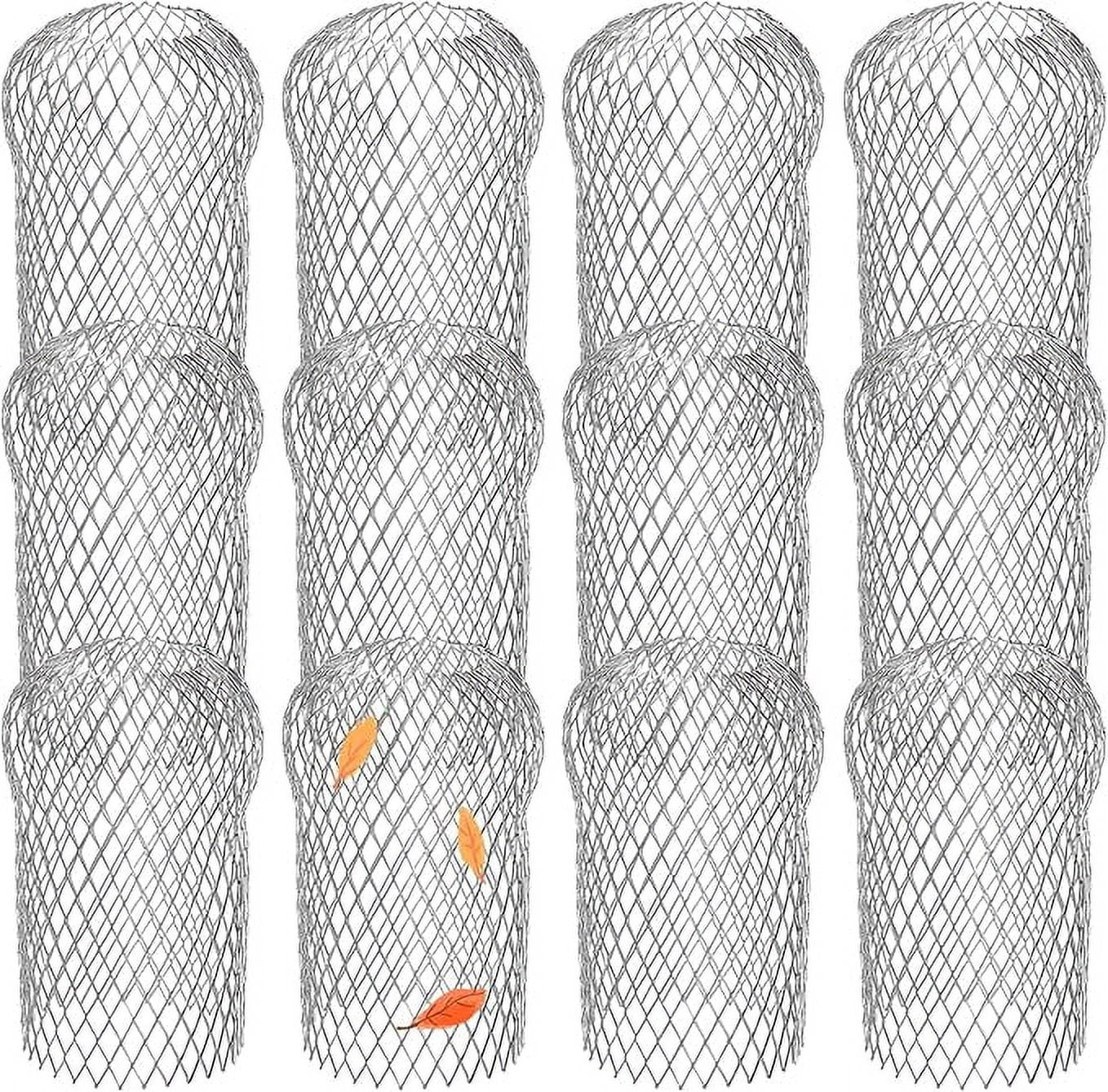 12 Pack Gutter Strainer, 4 Inch Expandable Gutter Downspout Guards ...