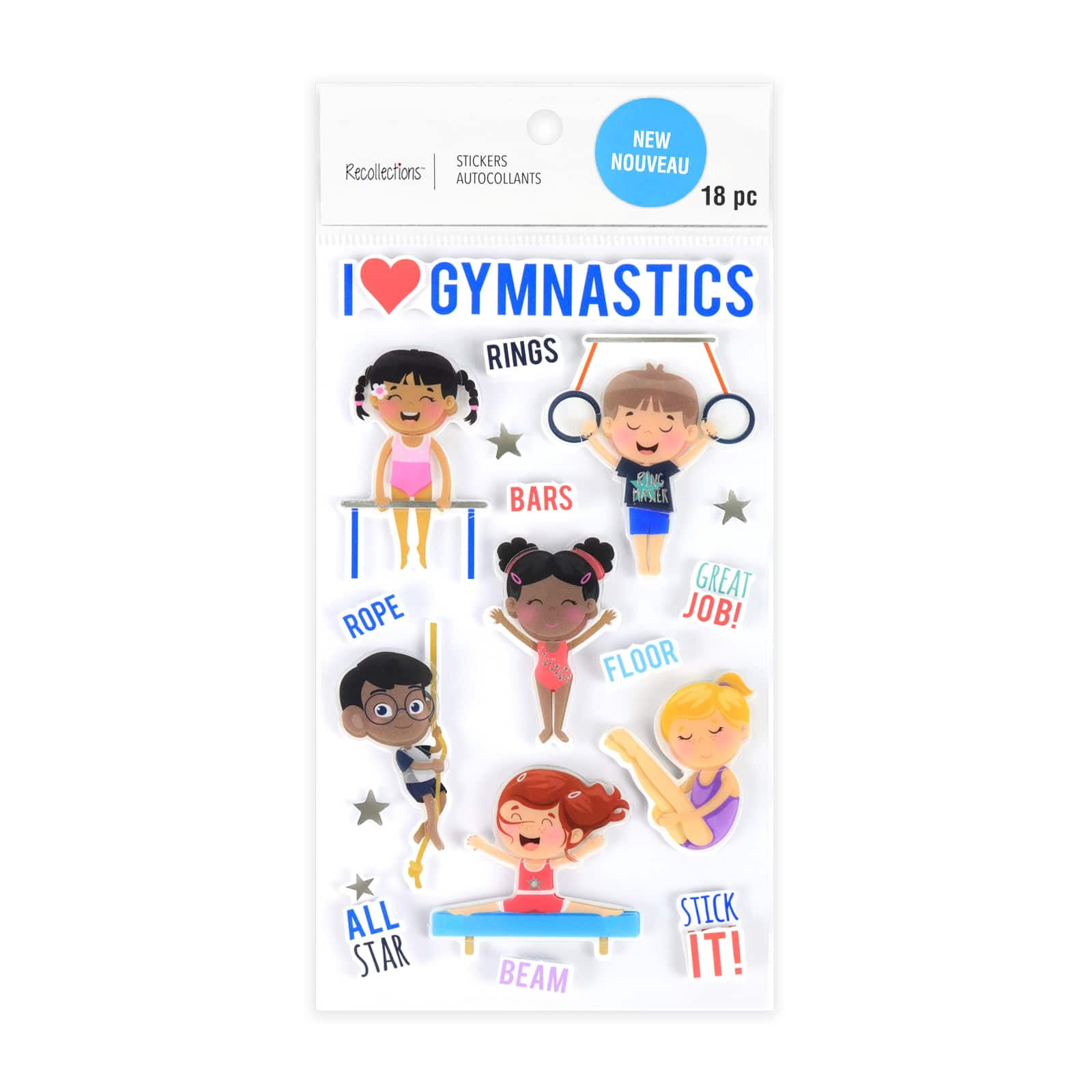 12 Pack: Gymnastics Stickers by Recollections™ - Walmart.com