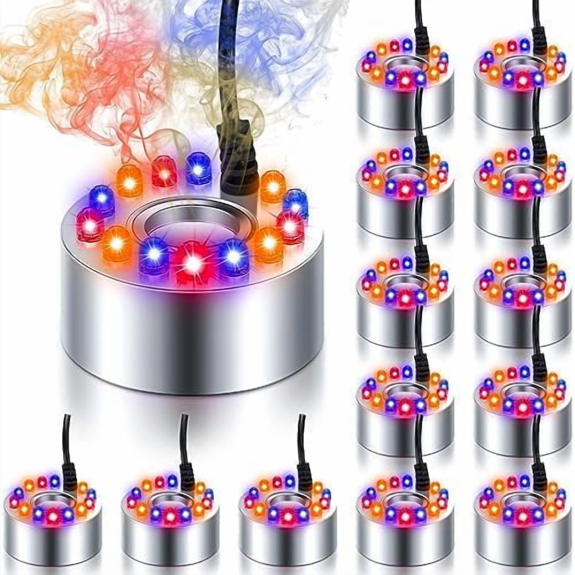 12 Pack Halloween Mist Maker Fogger Ultrasonic Fountain Fog Machine ...