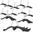 12 Pack Realistic Hanging Bats for Halloween, Spooky Rubber Bats ...