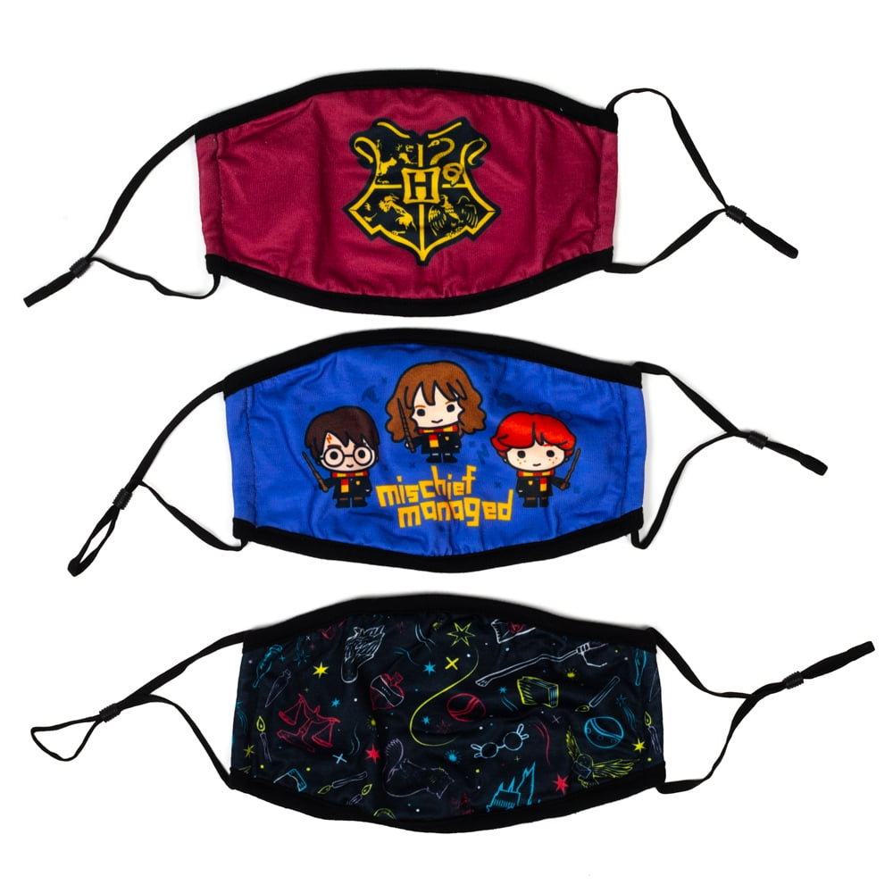 12 Pack Harry Potter Hogwarts and Chibi Characters Face Mask - Walmart.com